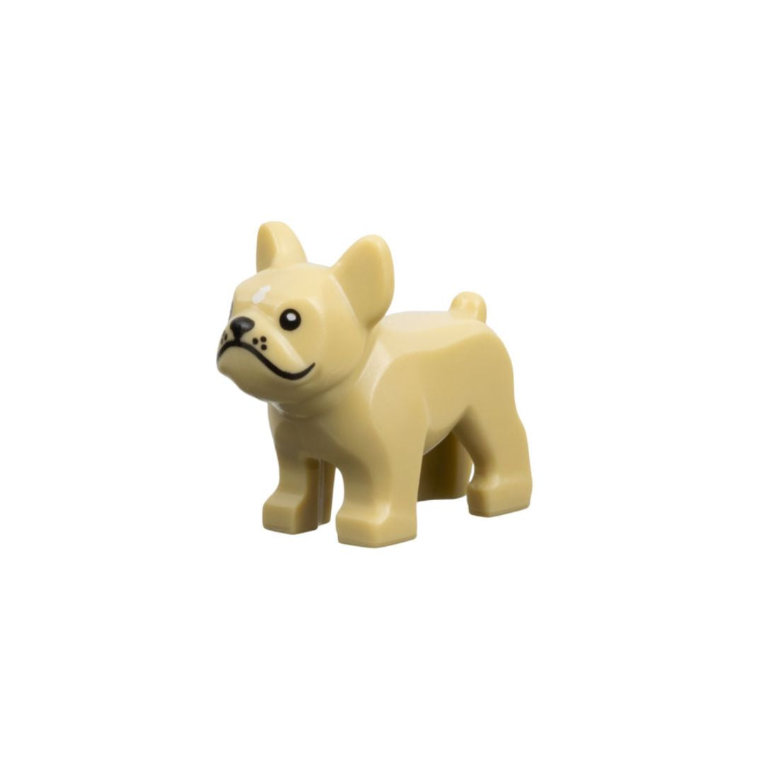 LEGO French Bulldog Minifigure | Tan Coloured Dog – Minifig Me
